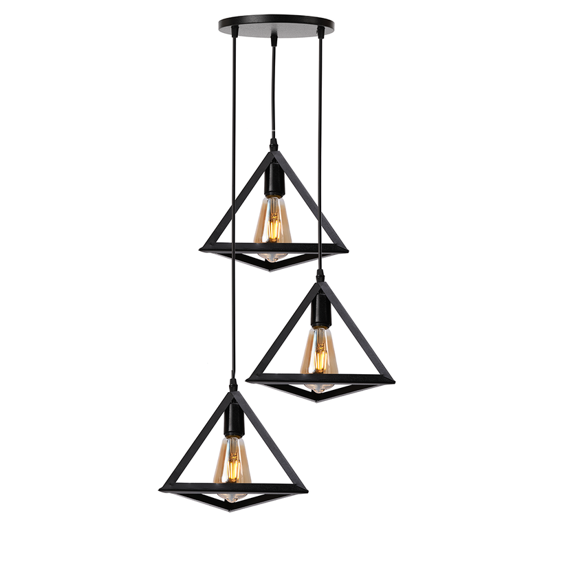 3 Set Vintage Triangle Shape Pendant Light – Jackal